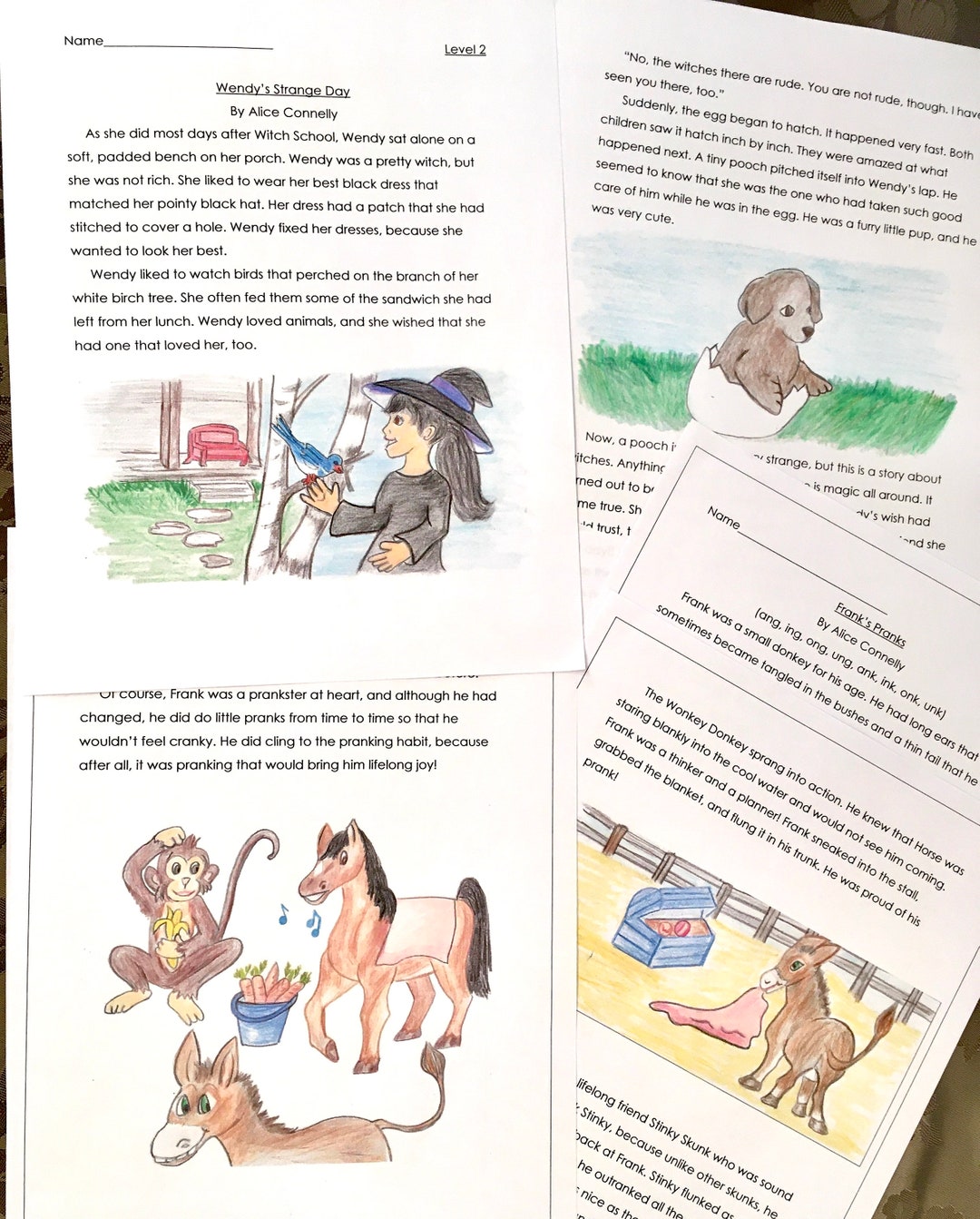 Decodable Story Bundle-ch, Tch, Ang, Ing Ong Ung Ank Ink Onk Unk With ...