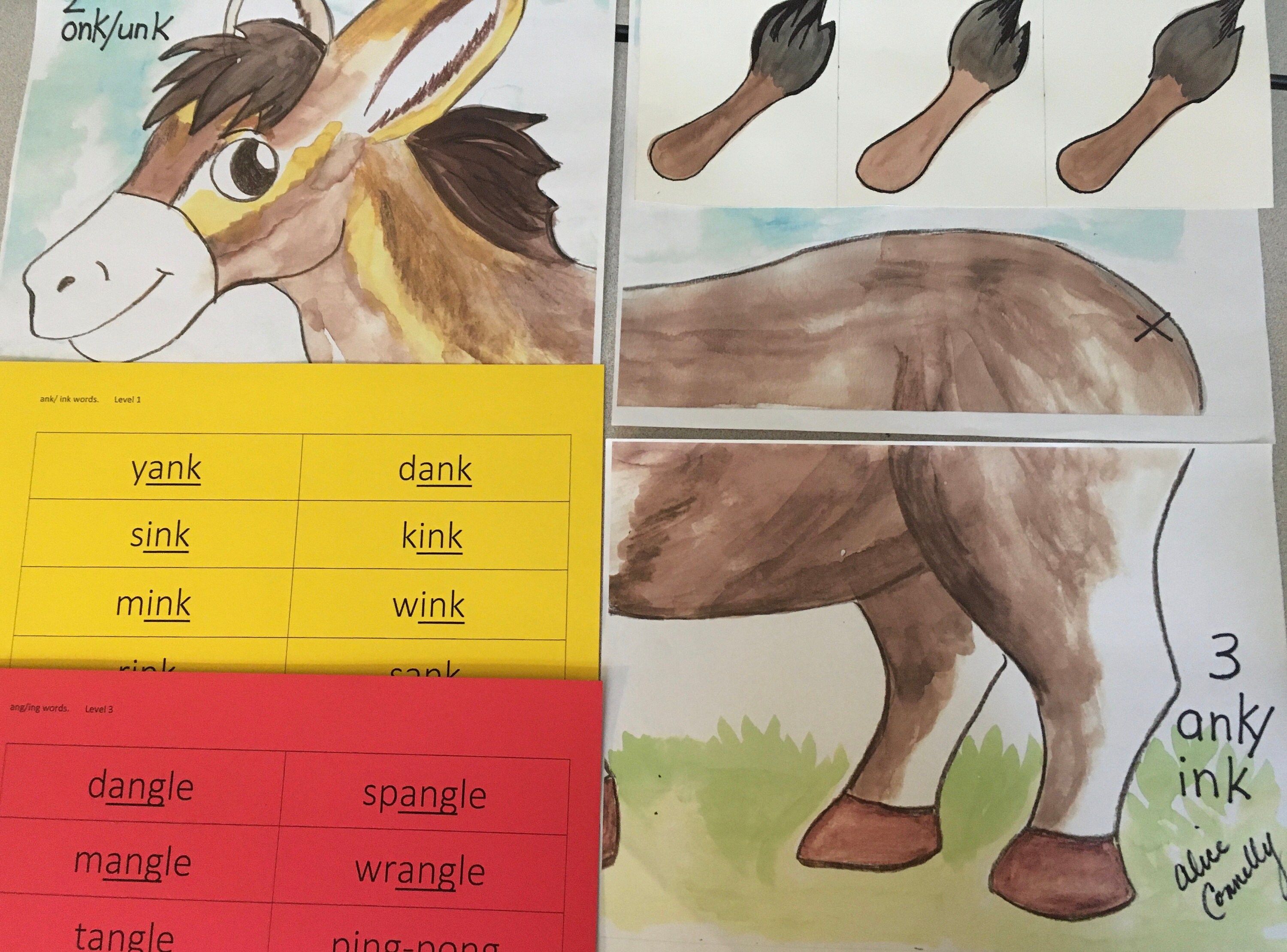 Prank the Donkey Reading/phonics Game ang Ing Ong Ung Ank Ink Onk Unk ...