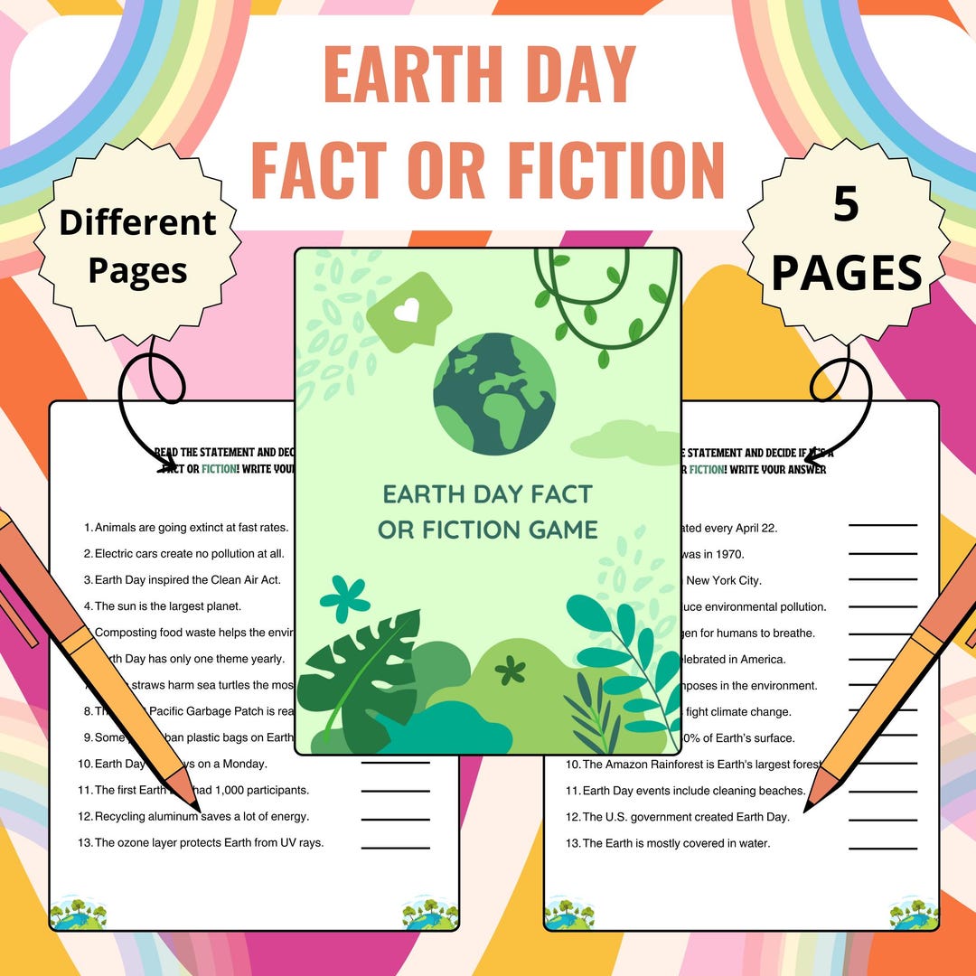Earth Day Fact or Fiction Game | Earth Trivia Quiz | Earth Day True or ...