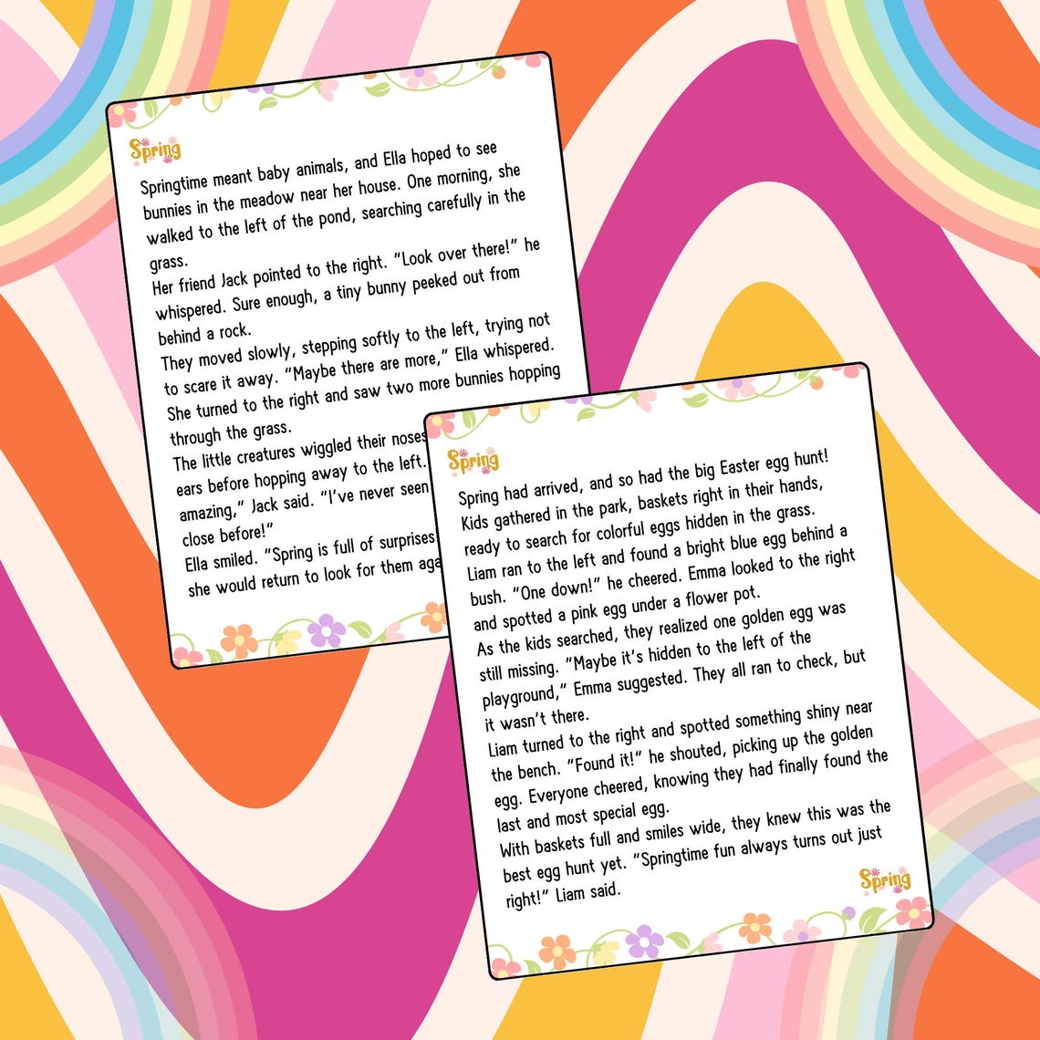 Spring Left Right Game | Springtime Pass the Present | Activities for ...