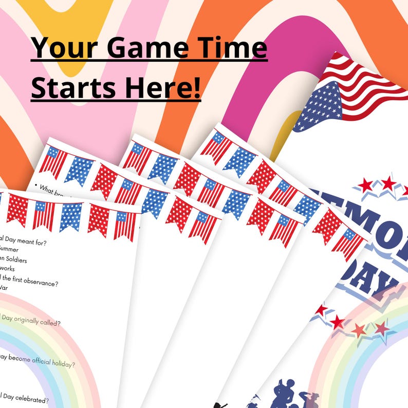 Memorial Day Trivia Game | Memorial Day Trivia Questions | Patriotic ...