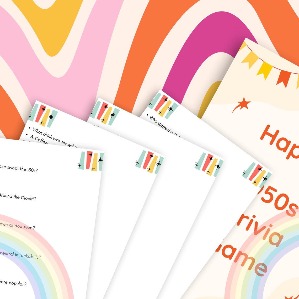 50s Activities | 50s Party Games | 1950s Party Games | 50s Trivia ...