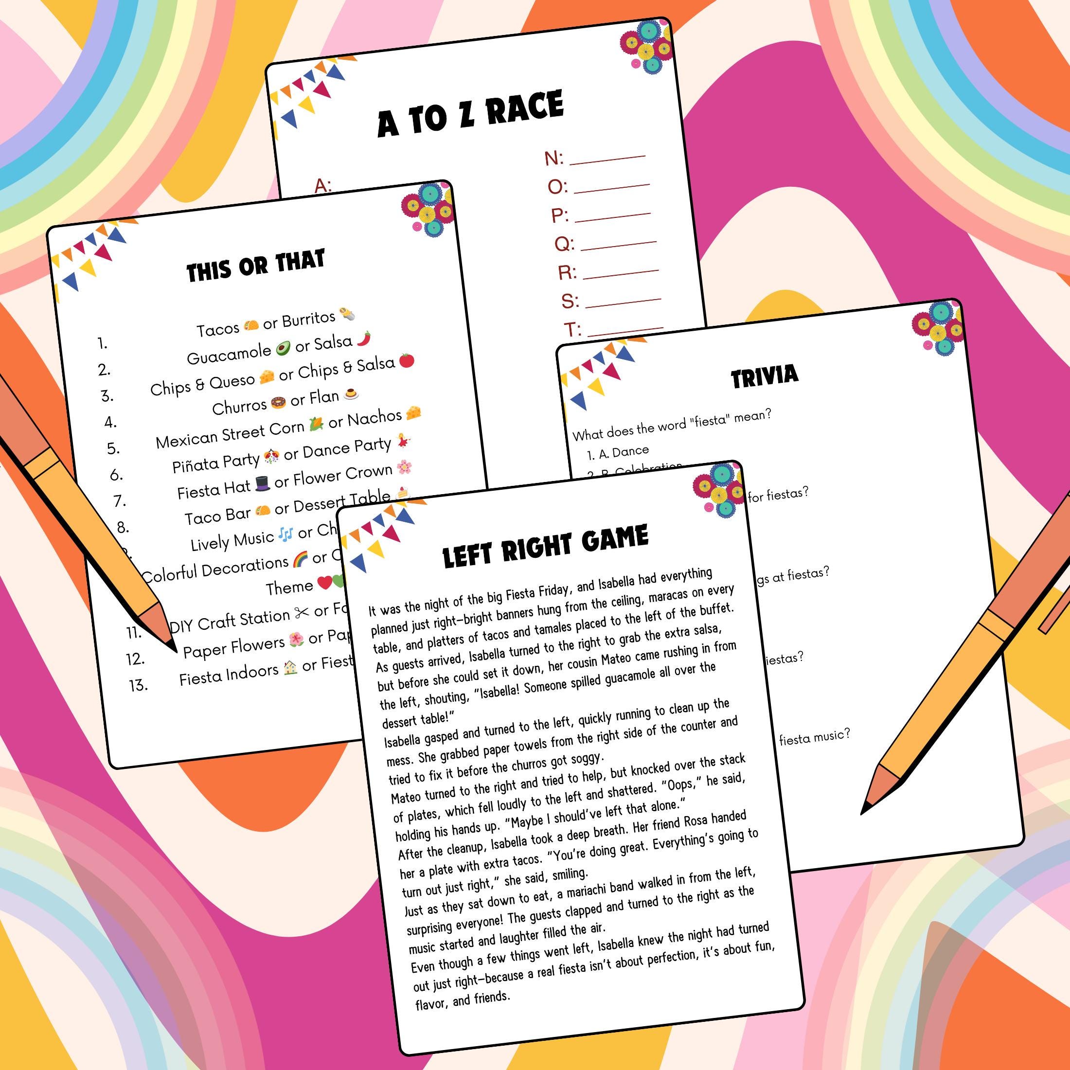 Fiesta Party Games | Fun Mexican Party Games | Office Fiesta | Fiesta ...