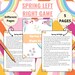 Spring Games Printable | Spring Left Right Game | Spring Season Party ...