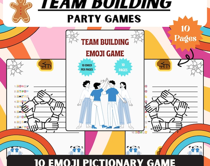 Office Emoji Pictionary Game | Team Building Emoji Game | Fun Emoji ...