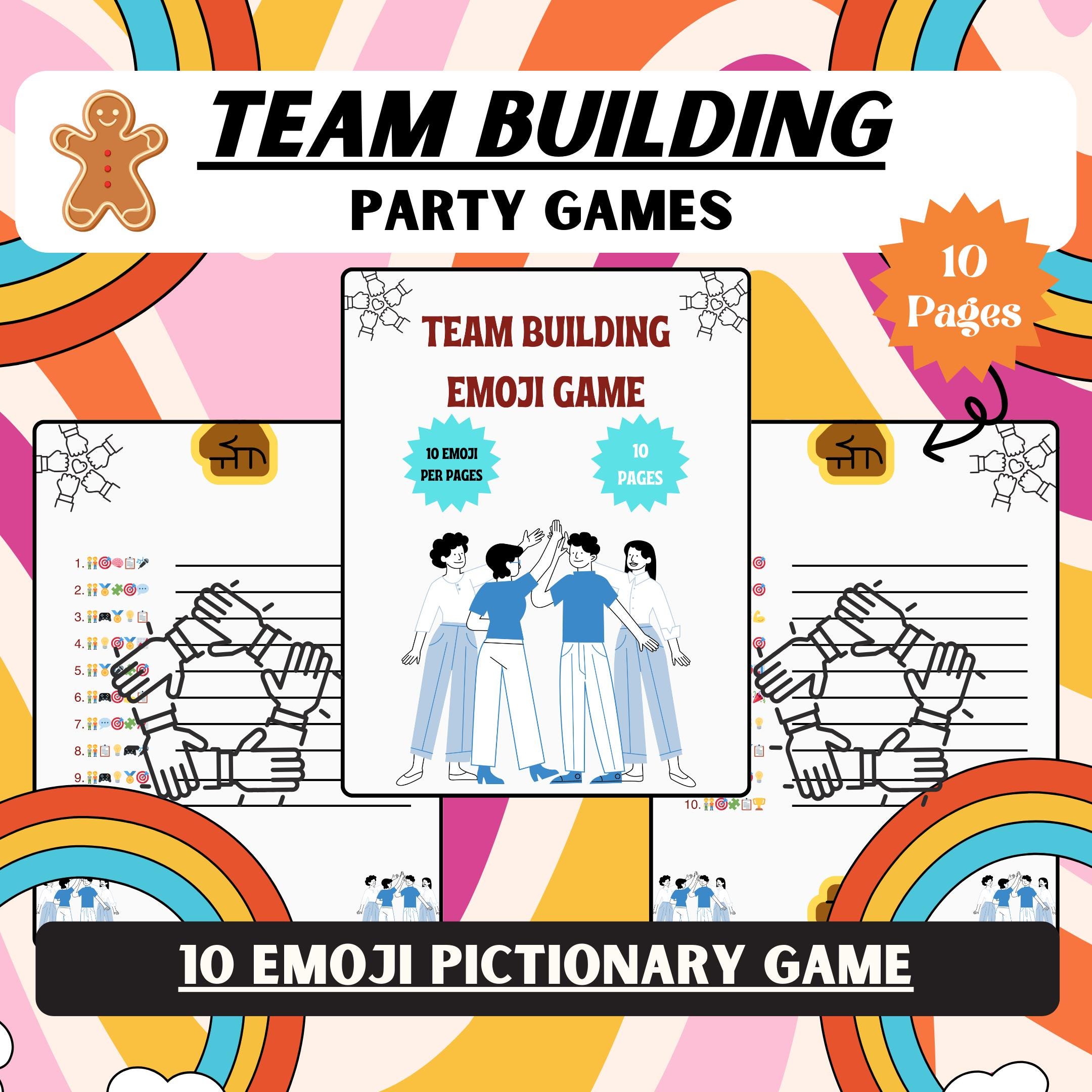 Office Emoji Pictionary Game | Team Building Emoji Game | Fun Emoji ...