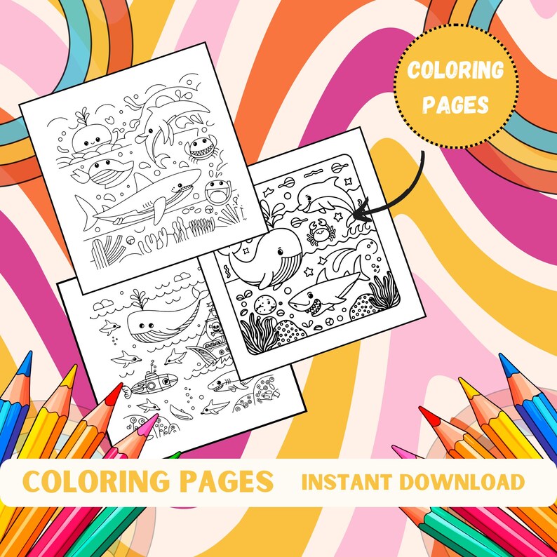 Bold and Easy Sea Coloring Book for Relaxation | Sea Life Coloring Book ...