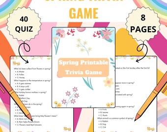 Spring Trivia Game | Printable Spring Quiz With Answers for a Family ...