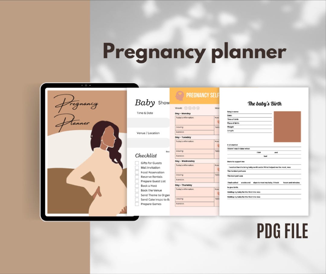 Pregnancy Planner Digital Pdf, Mystical Baby Journey Baby Notebook Pregnant Worksheets - Etsy