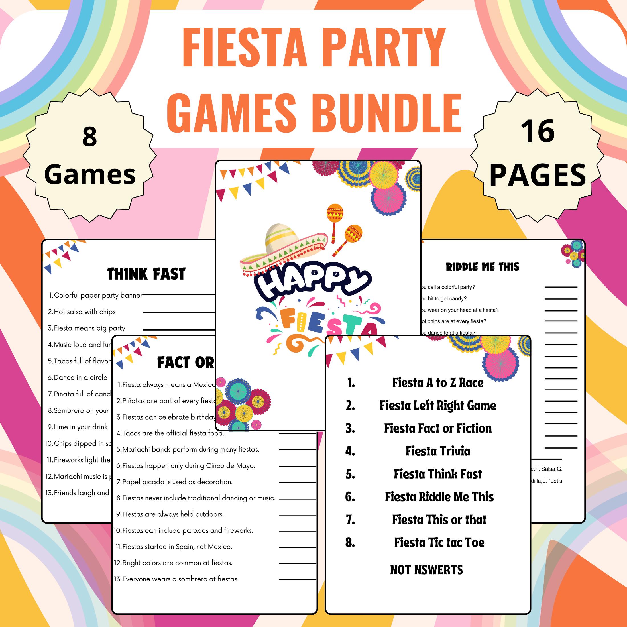 Fiesta Party Games | Fun Mexican Party Games | Office Fiesta | Fiesta ...