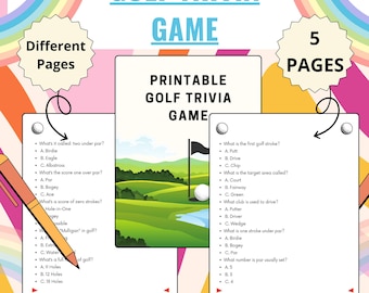 Golf Trivia | Printable Golf Trivia Game | Golf Trivia Game | Sports ...