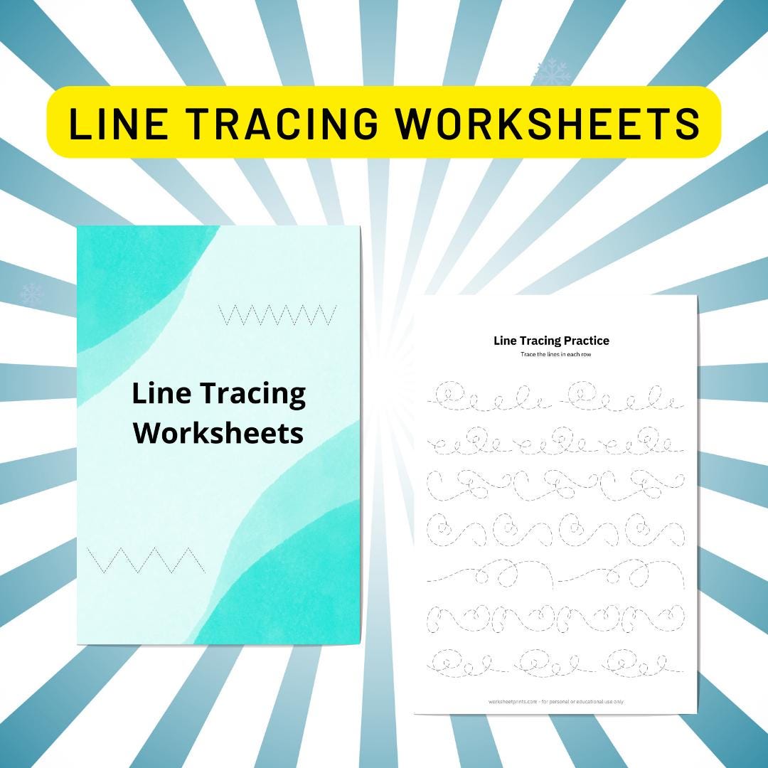 Line Tracing Worksheets, Curriculum Learning,pre Handwriting, Lines ...