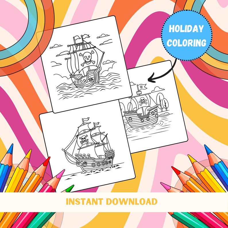 Bold and Easy Pirate Coloring Pages | Printable Pirate Activities for ...