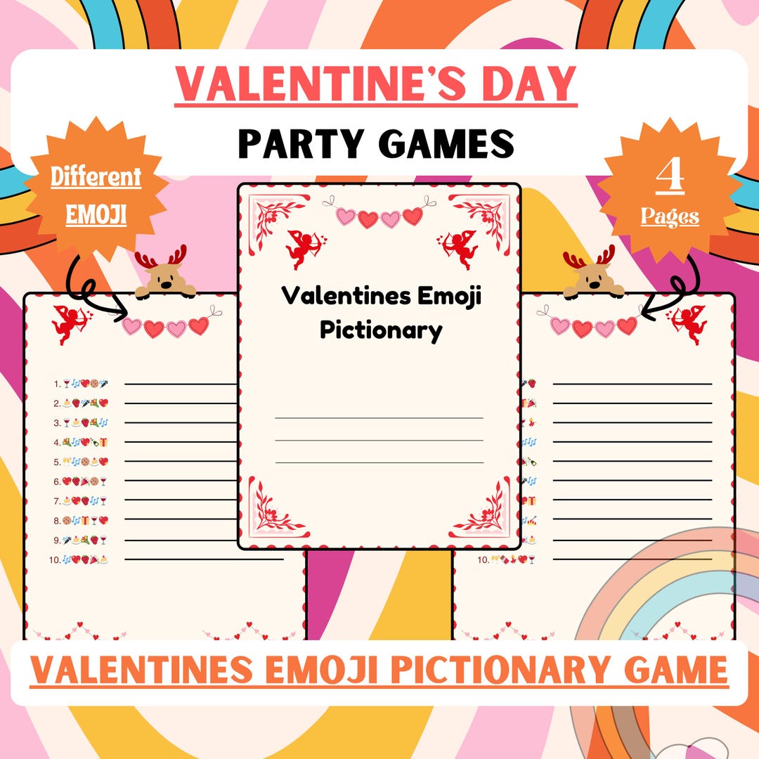Valentines Day Emoji Quiz Family Friendly | Guess the Emoji | Fun ...