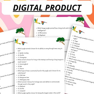 Animal Trivia Game | Printable Animal Trivia | Printable Trivia ...