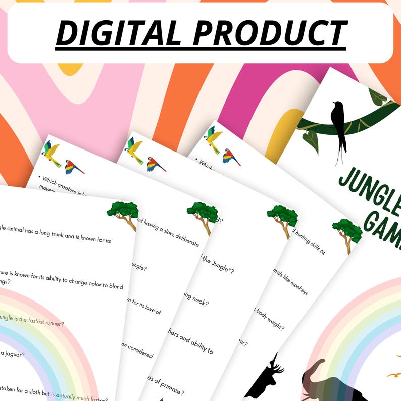 Animal Trivia Game | Printable Animal Trivia | Printable Trivia ...