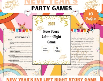 New Year's Left Right Game | Printable New Year's Eve Left Right Story ...