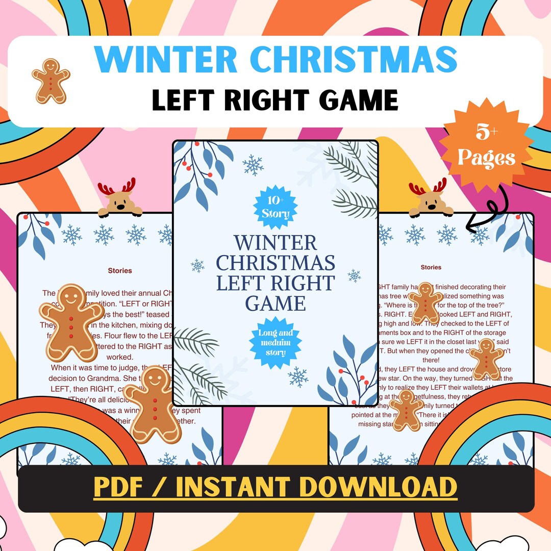 Winter Left Right Game Story | Christmas Pass the Gift | Holiday Party ...