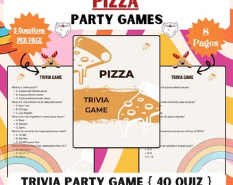 Pizza Trivia Game | Fun Pizza Quiz for Kids and Adults | Pizza Party ...