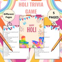 Holi Festival Games Bundle | Family Holi at Home | Holi Activities Fo ...