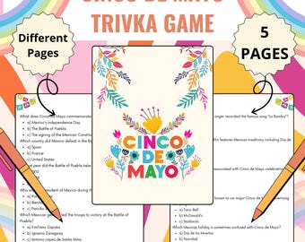 Cinco De Mayo Trivia | Cinco De Mayo Game | Cinco De Mayo Party Games ...