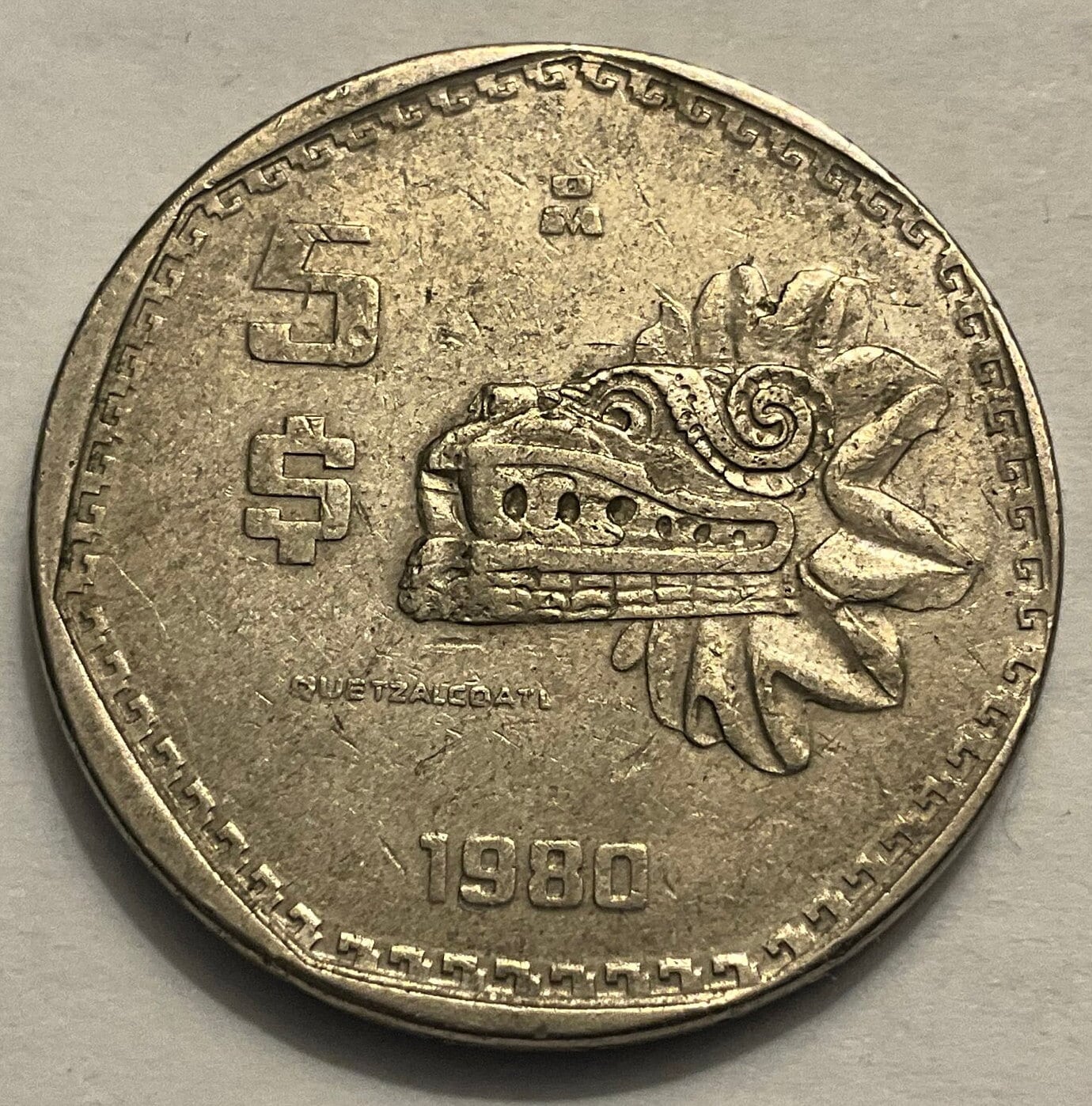 1980 Mexico 5 Pesos Coin - Etsy