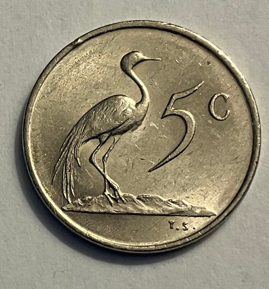 1981 South Africa 5 Cents Coin - Etsy