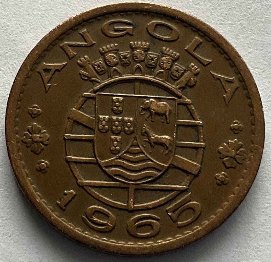 1965 Angola 1 Escudo Coin - Etsy