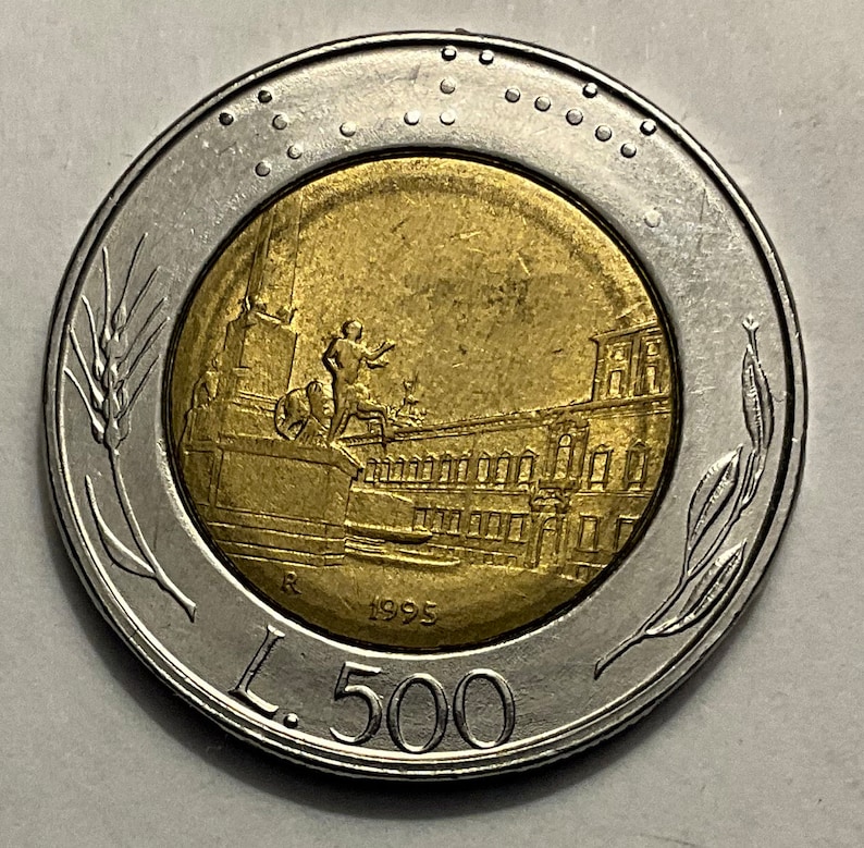 1995 Italy 500 Lire Coin - Etsy