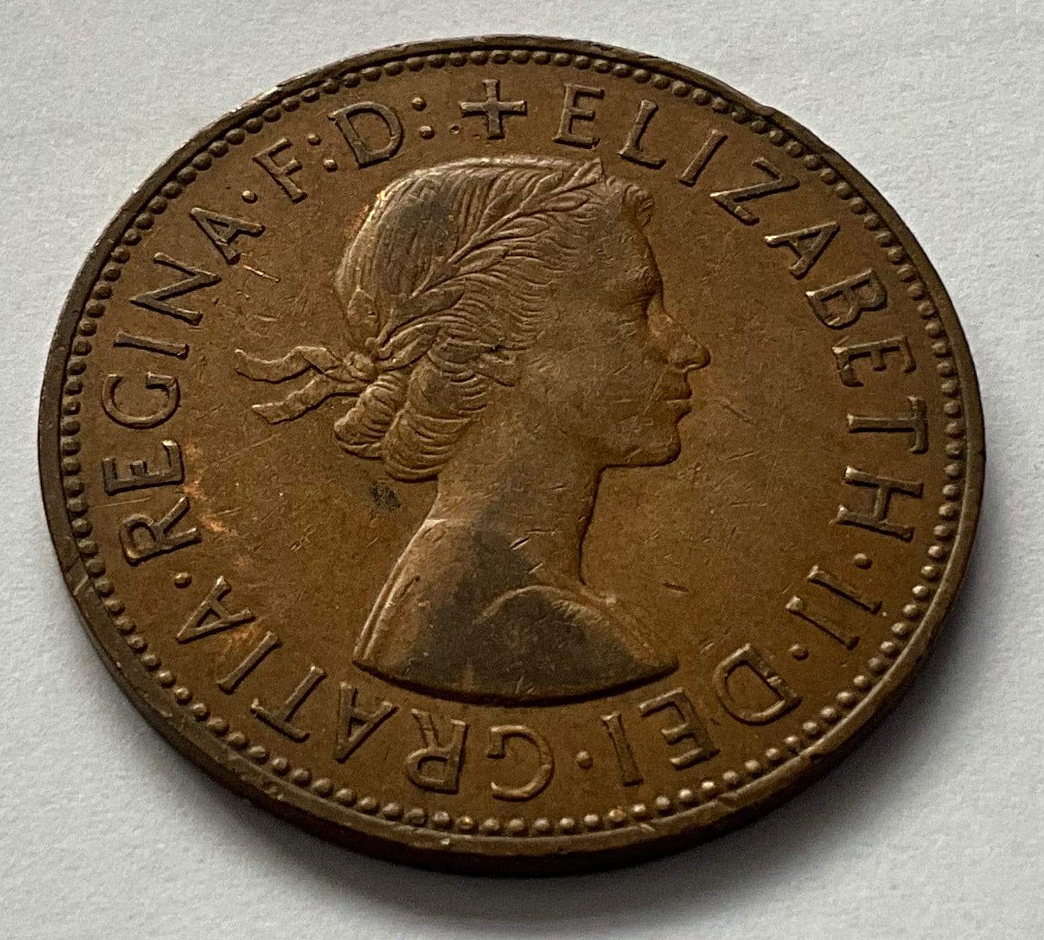 1963 Queen Elizabeth II One Penny Coin - Etsy