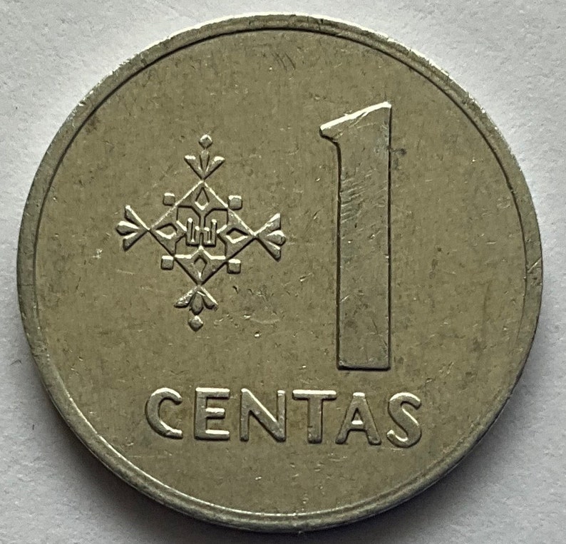 Two 1991 Lithuania 1 Centas Coins - Etsy