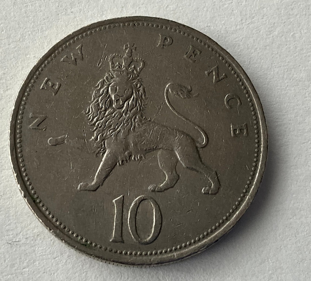 1973/1974 Queen Elizabeth II 10 Pence Coins - Etsy
