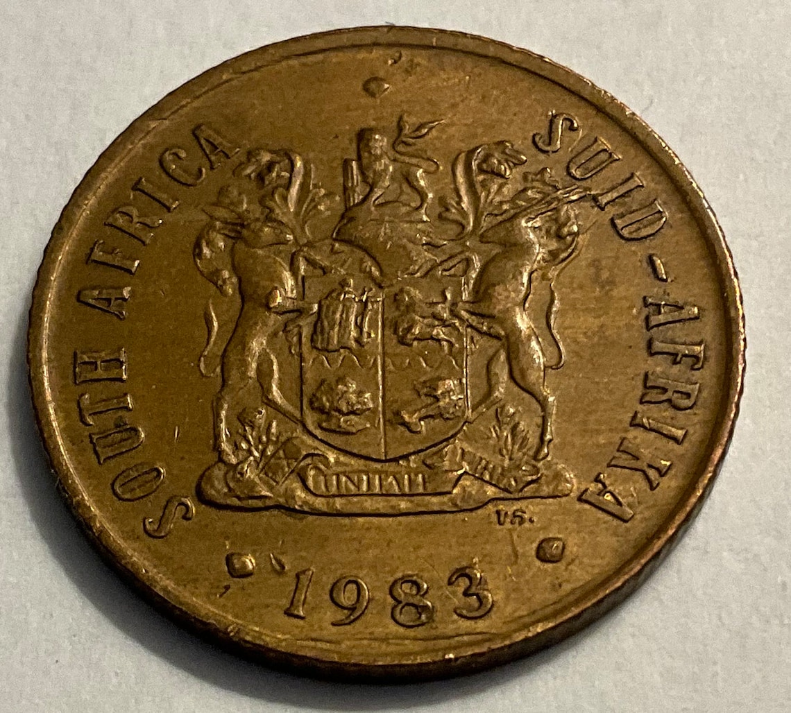1983/1989 South Africa 2 Cent Coins - Etsy