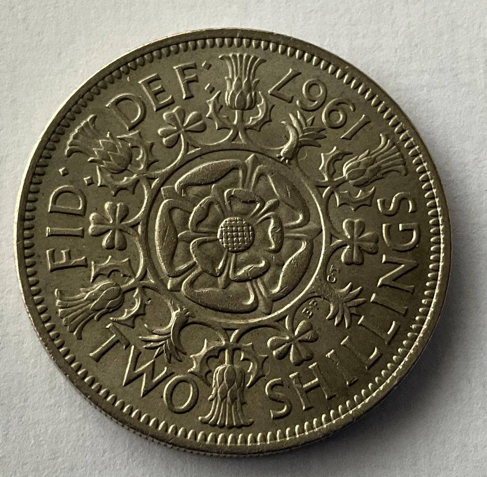 1967 Queen Elizabeth II Two Shilling Coin - Etsy