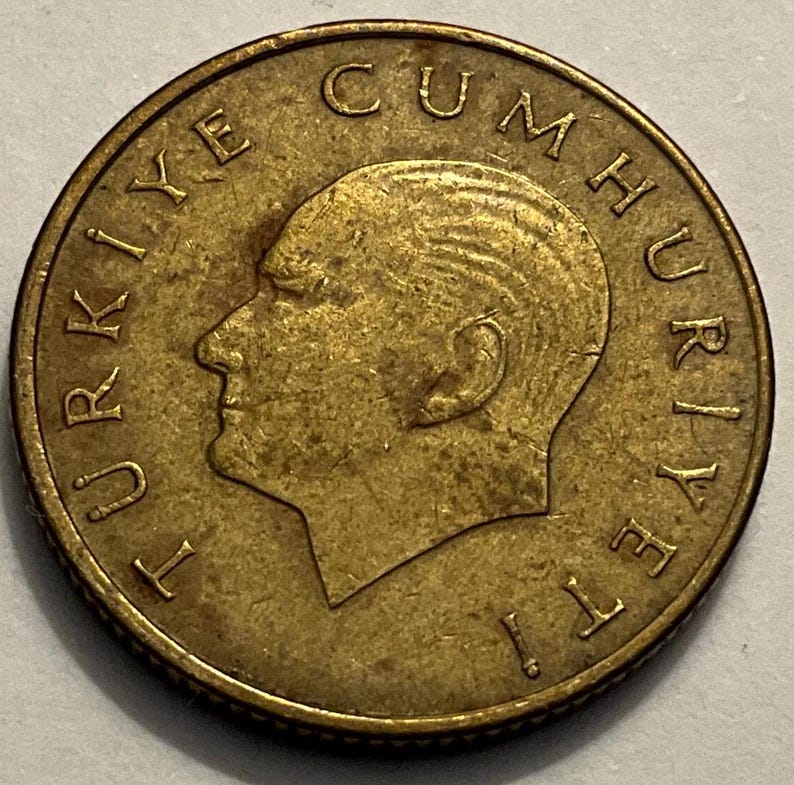 1989 Turkey 100 Lira Coin - Etsy
