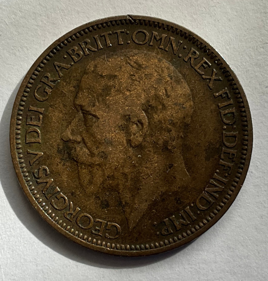 1926 George V Half Penny Coin - Etsy