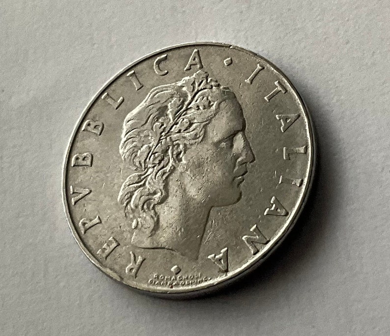 1956 or 1963 Italy 50 Lira Coin - Etsy