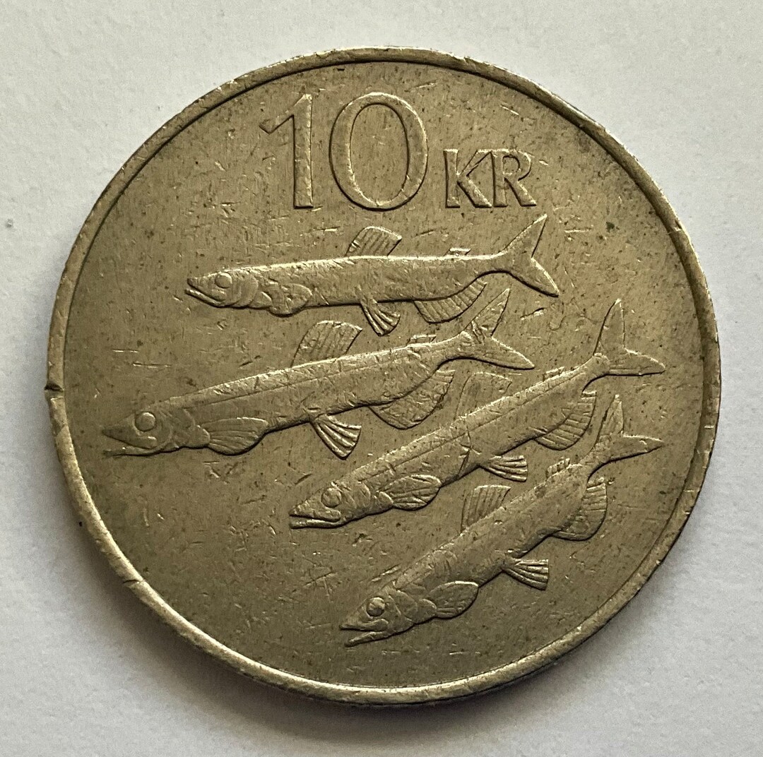 1984 Iceland 10 Kronur Coin - Etsy