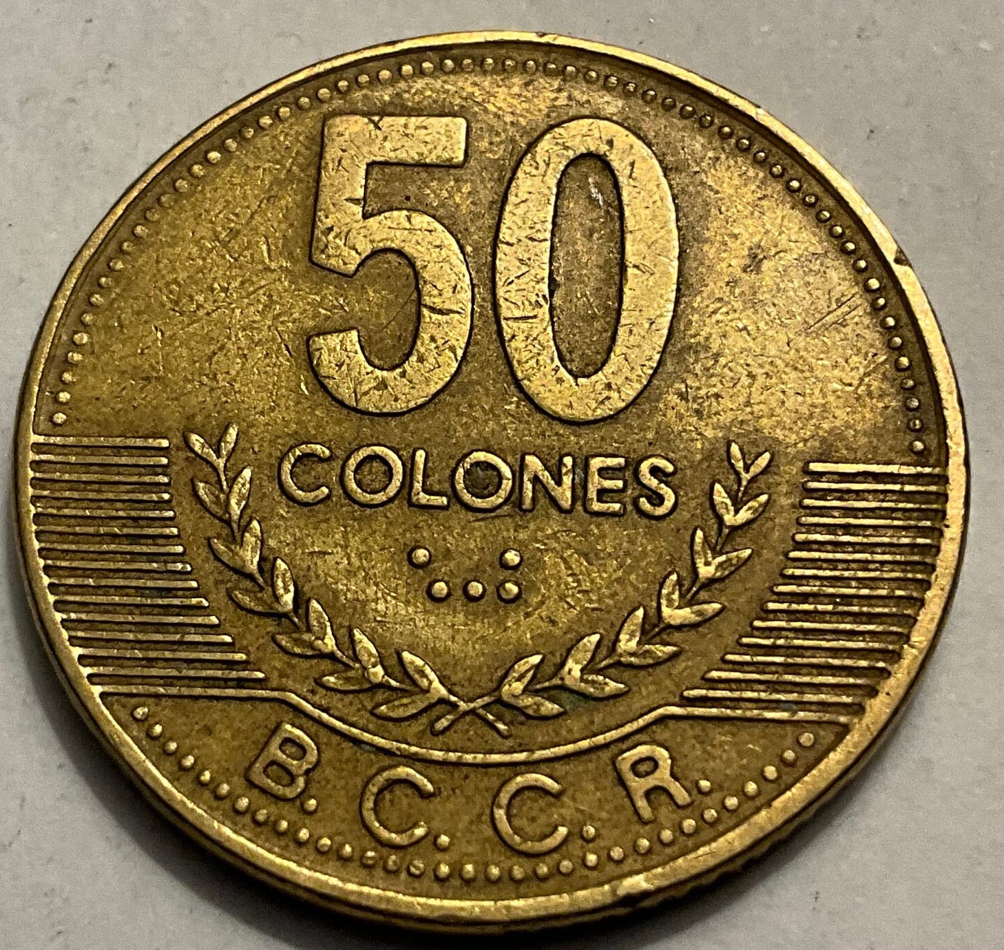 1997 Costa Rica 50 Colones Coin - Etsy