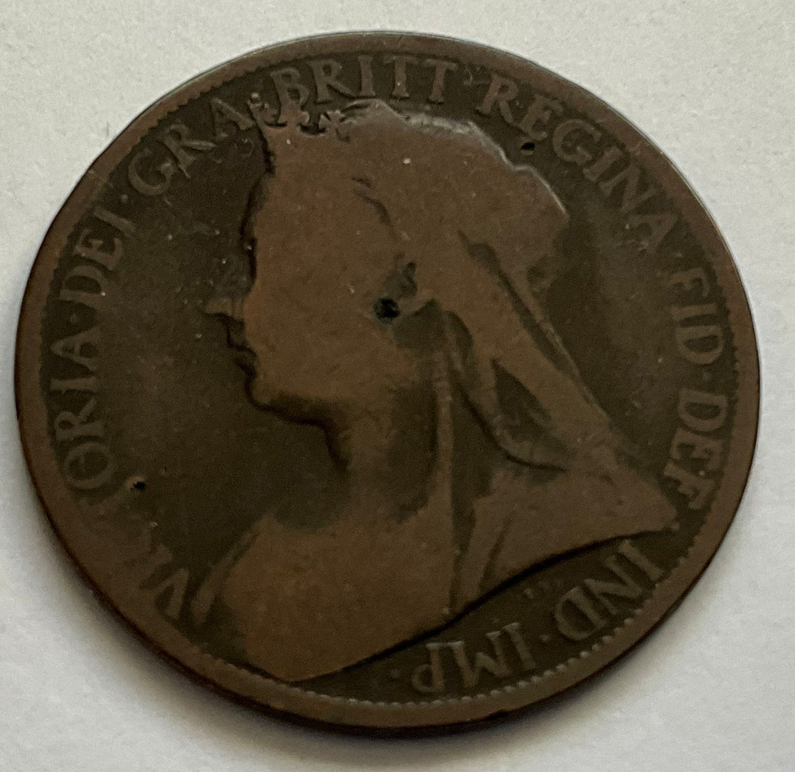 1900 Queen Victoria One Penny Coin - Etsy