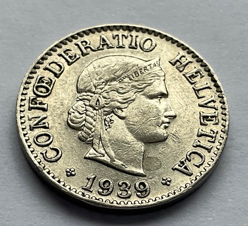1939 Switzerland 10 Rappen Coin - Etsy