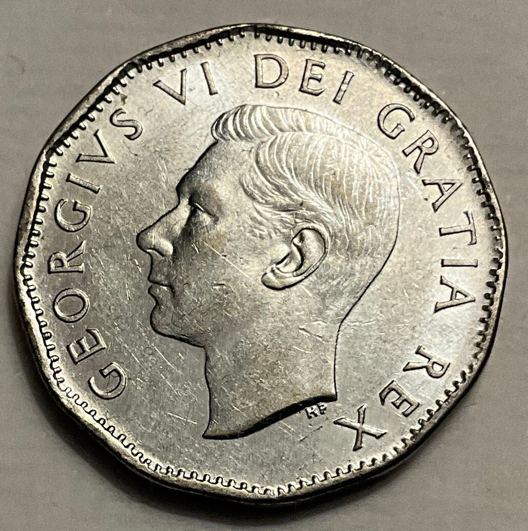 1952 Canada 5 Cents Coin - Etsy