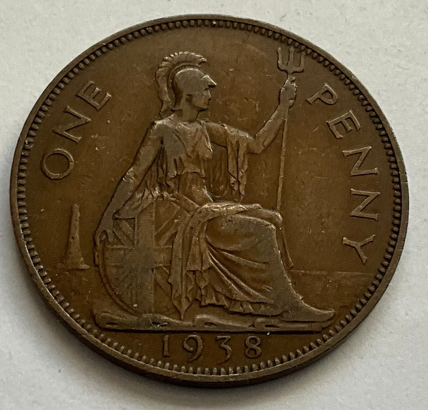 1938 King George VI One Penny Coin - Etsy
