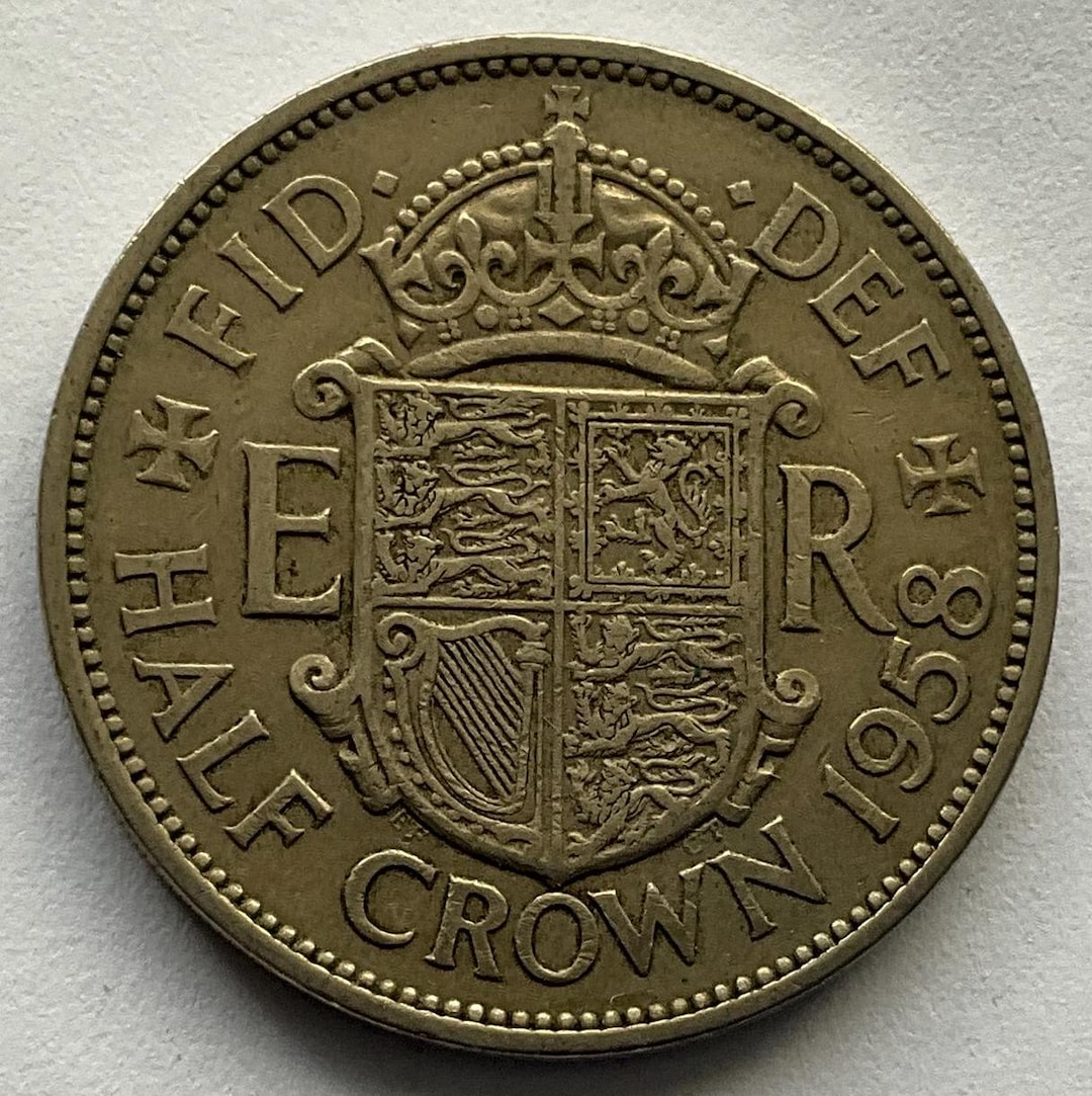 1958/1967 Queen Elizabeth II Half Crown Coins - Etsy