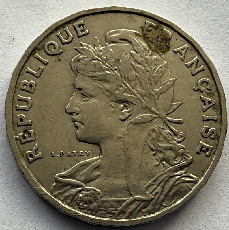 1904 France 25 Centimes Coin - Etsy