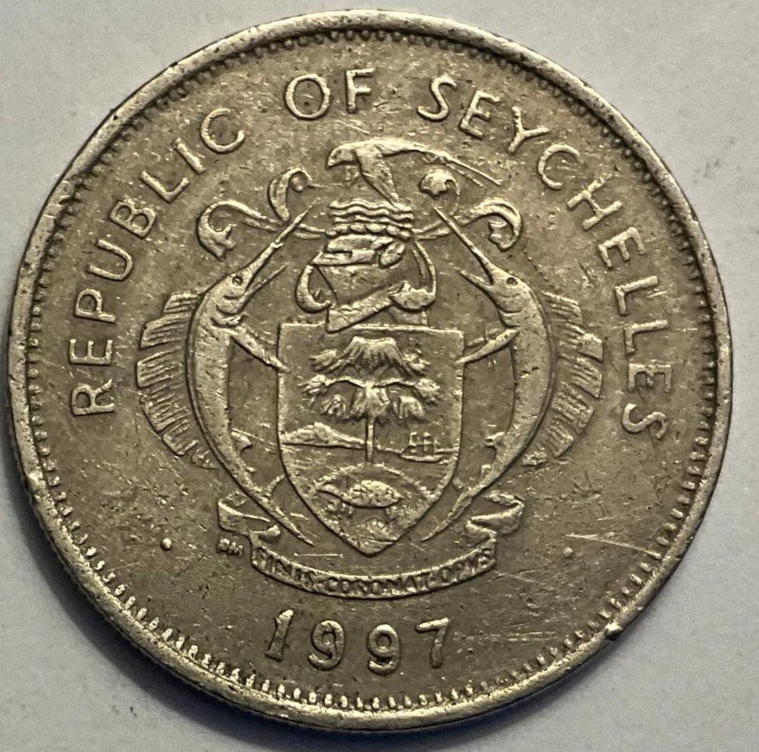 1997 Seychelles 1 Rupee Coin - Etsy