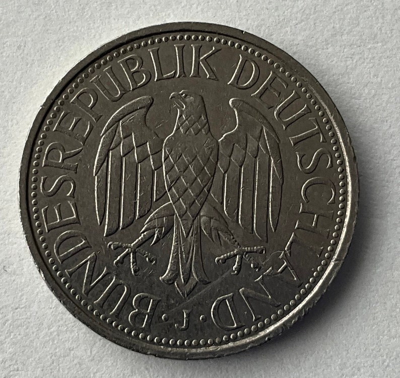 1990 1 Deutsche Mark German Coin - Etsy