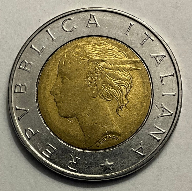 1995 Italy 500 Lire Coin - Etsy