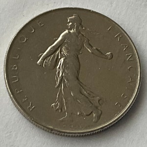 1970 France 1 Franc Coin - Etsy