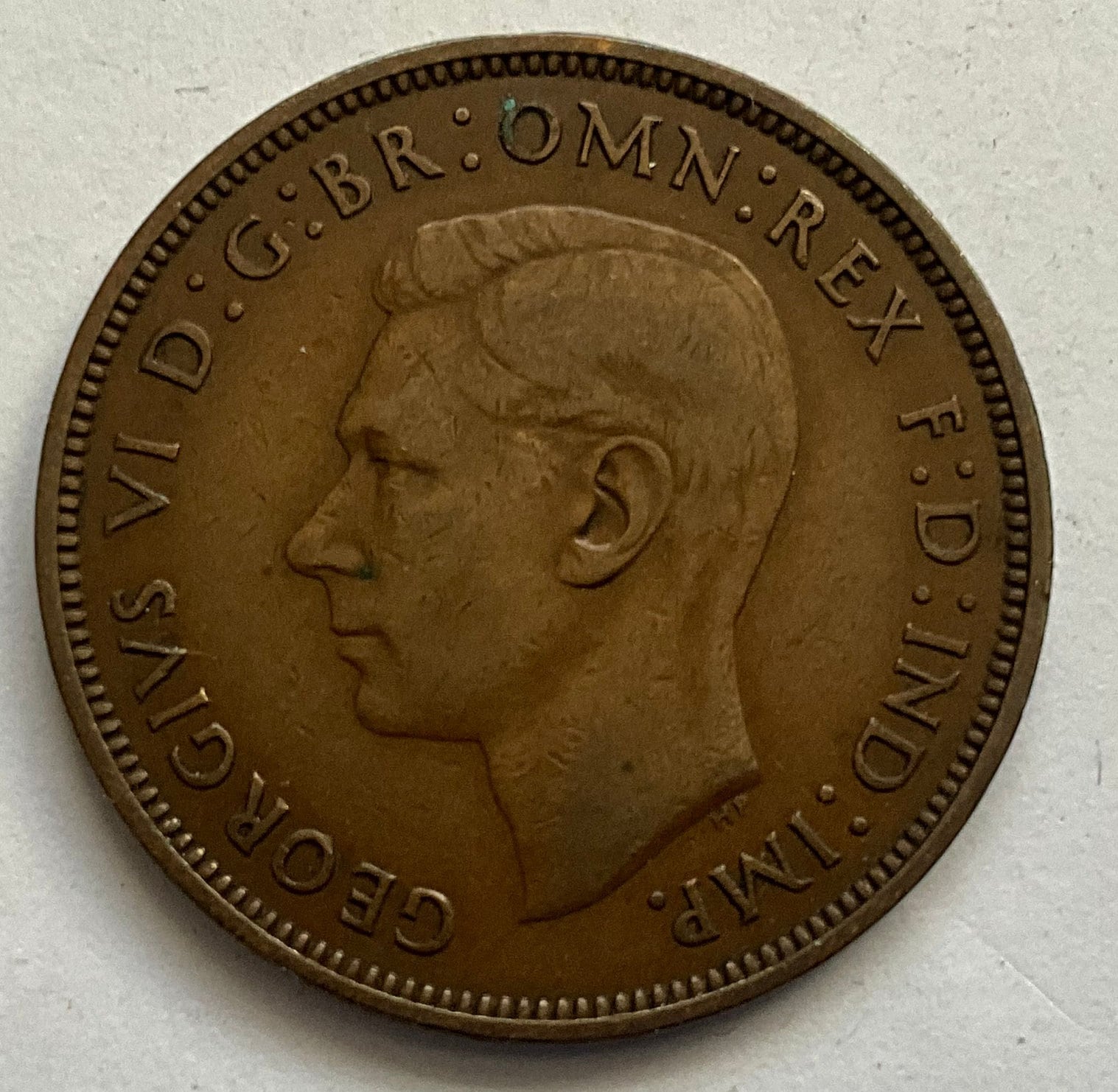 1938 King George VI One Penny Coin - Etsy